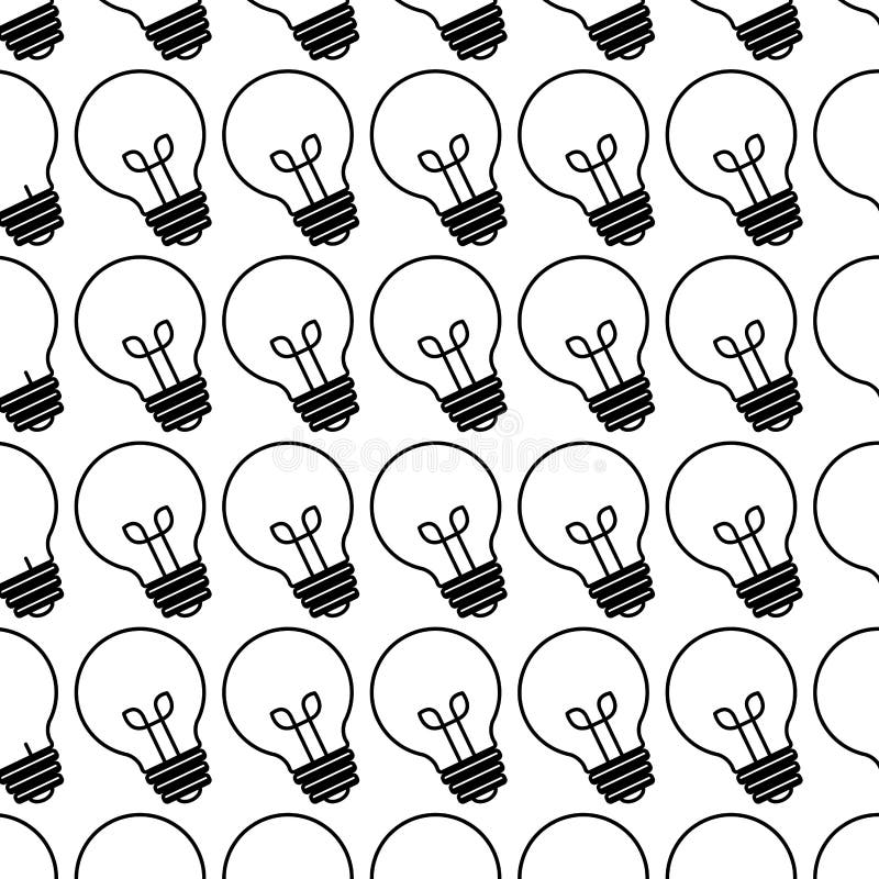 Bulb light pattern icon stock illustration. Illustration of power ...