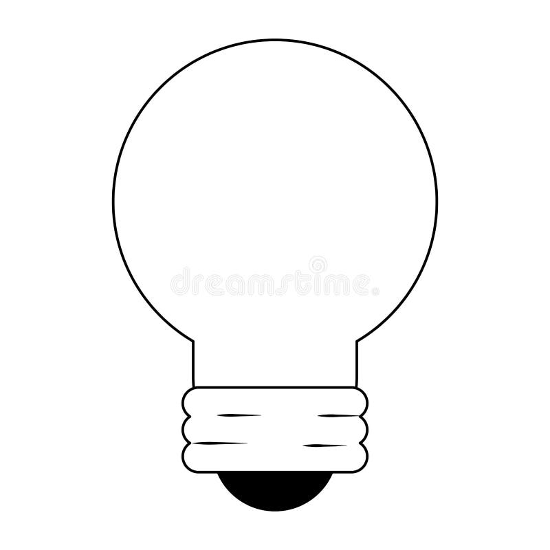 Bulb light saving symbol stock vector. Illustration of light - 145164325