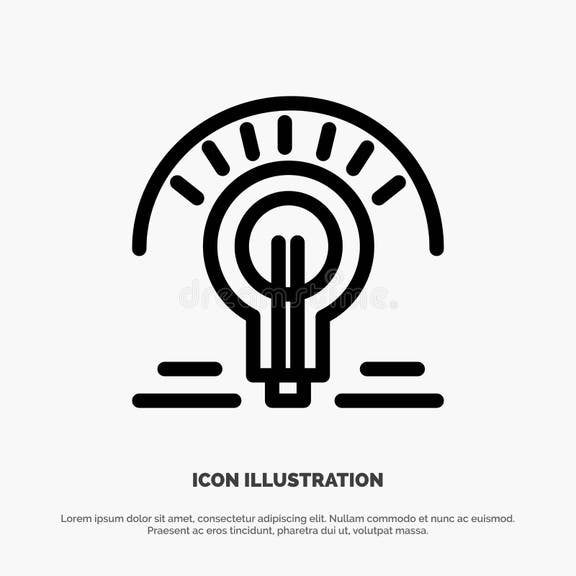 Bulb, Light, Light Bulb, Tips Line Icon Vector Stock Vector ...