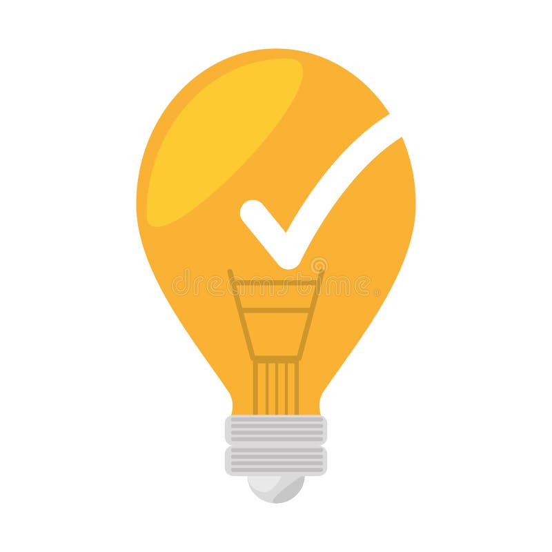 Bulb Like Good Idea Isolated Icon Stock Vector - Illustration of flat ...