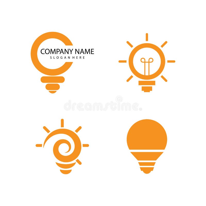 Bulb logo vector stock vector. Illustration of business - 218034889