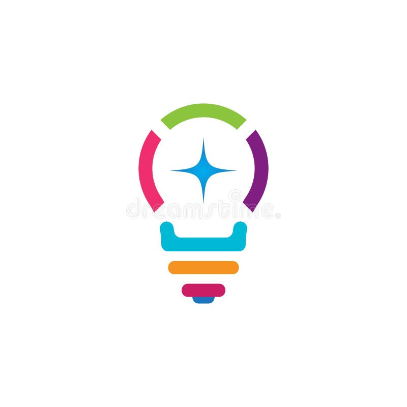 Bulb logo vector stock vector. Illustration of icon - 217892770