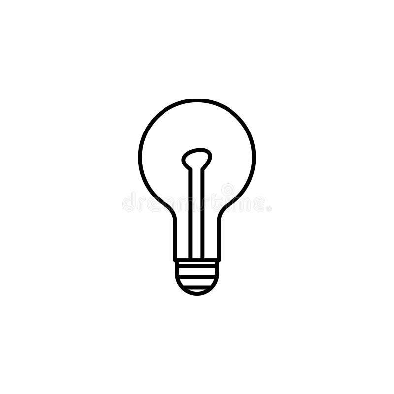 Bulb Outline Icon. Element of Equipment Icon for Mobile Concept and Web ...