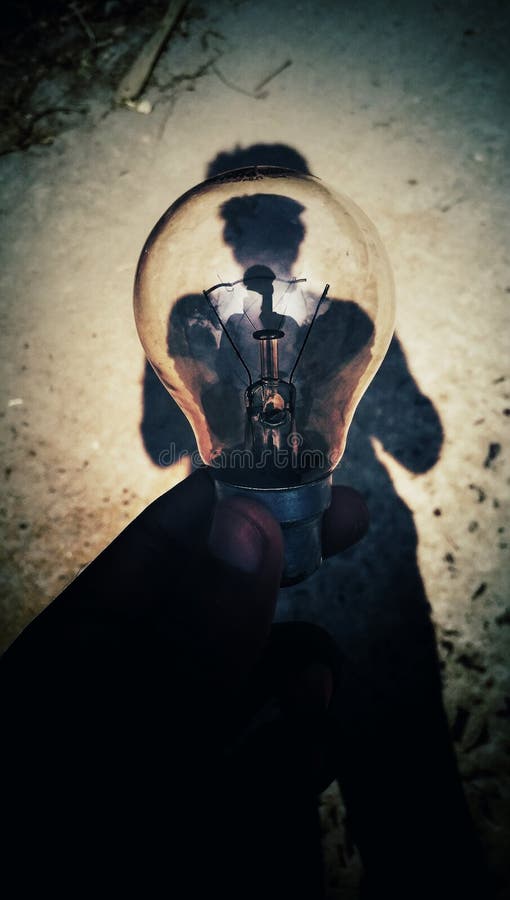 Bulb with saddow stock photo. Image of daylight, people - 138560342