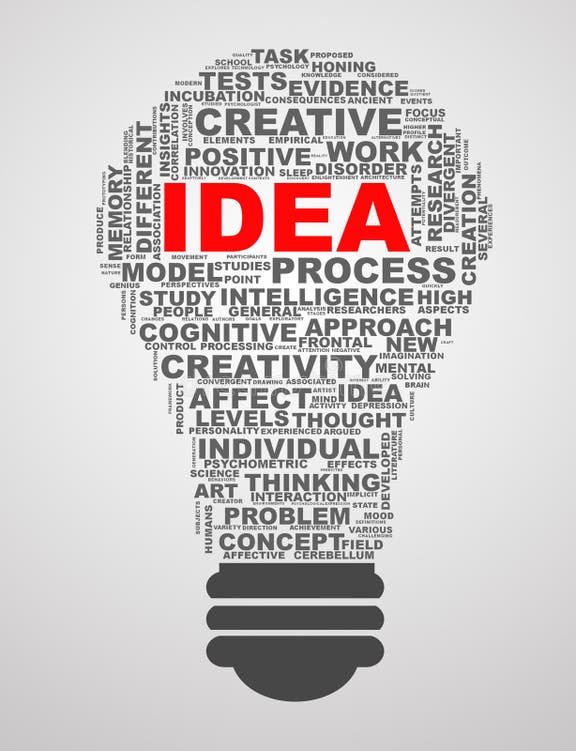 Bulb Shape Wordcloud Word Tags Idea Stock Illustration - Illustration ...