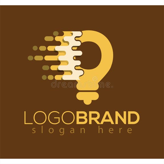 Bulb Smart Speed or Pixel Logo Icon Vector Template Stock Vector ...