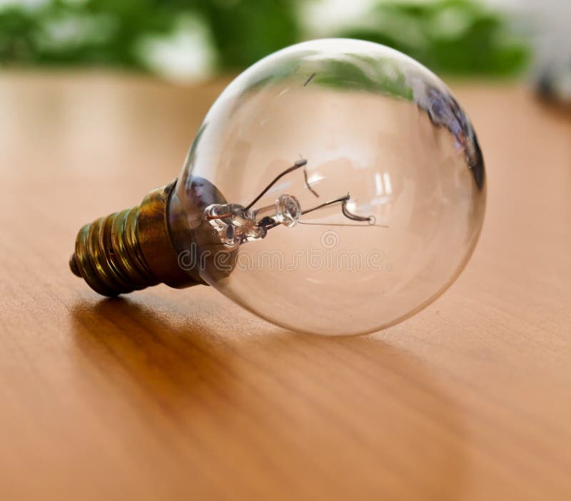 Bulb on the table stock image. Image of gray, object, lighting - 7062115