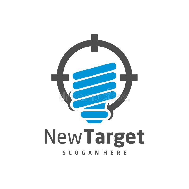 Bulb Target Logo Vector Template, Creative Target Logo Design Concepts ...