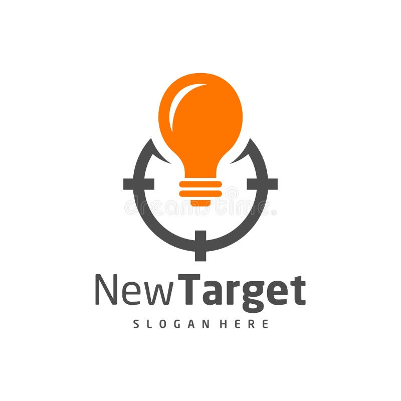 Bulb Target Logo Vector Template, Creative Target Logo Design Concepts ...