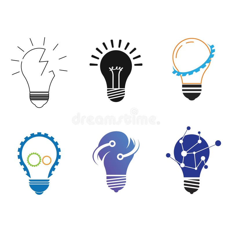 Bulb Technology Ilustration Logo Vector Stock Illustration ...