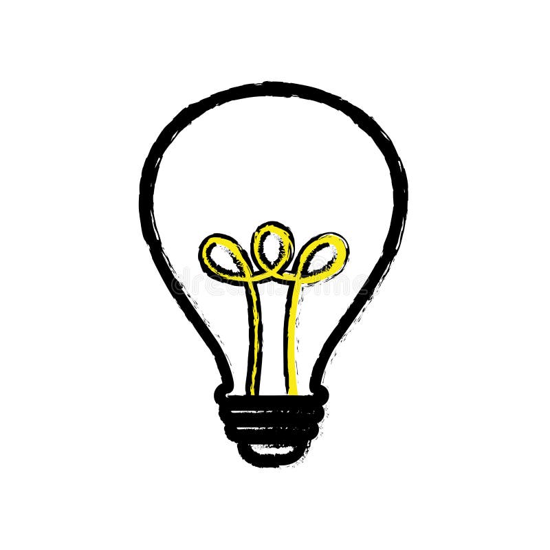 Bulbo o idea grande stock de ilustración. Ilustración de estudio - 83242345