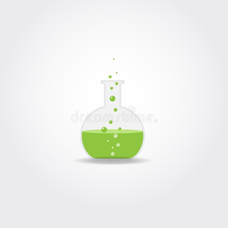 Bulbo Simple Del Laboratorio Ilustración del Vector - Ilustración de ...