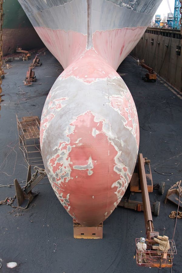 Bulbous bow stock photo. Image of industry, light, blue - 29139984