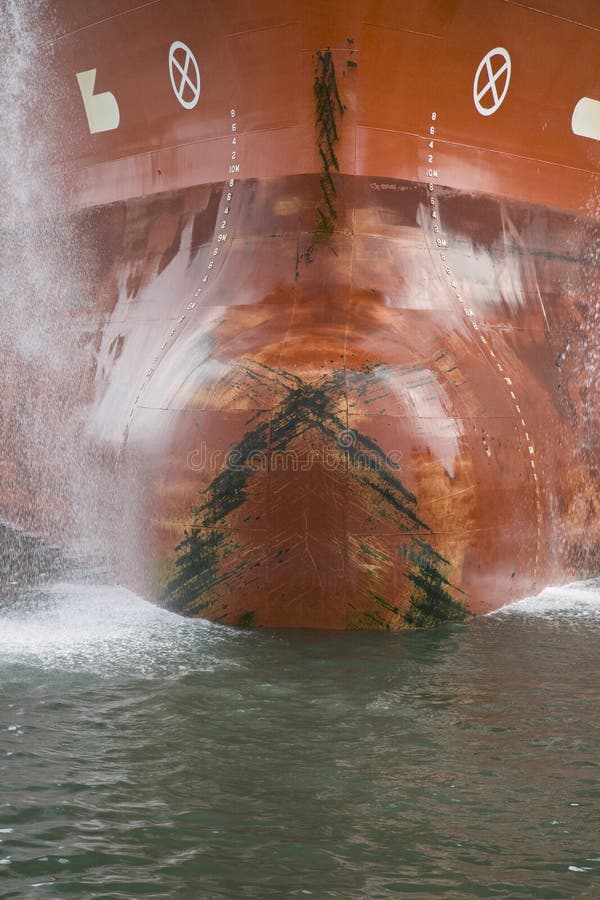 Ship draft on bow stock photo. Image of steel, sheet - 22108752