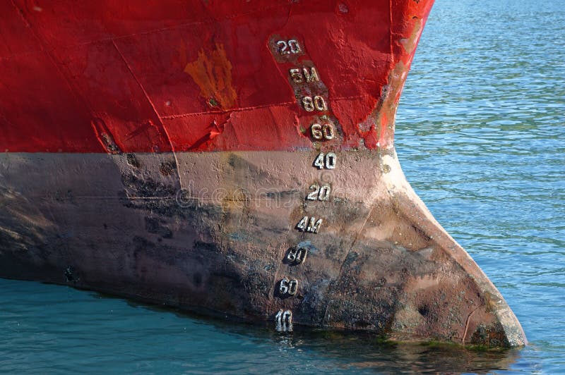 Bulbous bow stock image. Image of shell, cutwater, rope - 26315253