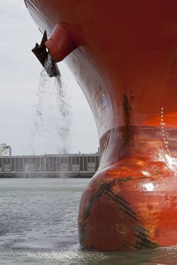 Bulbous Bow stock photo. Image of marks, reflections - 39074470