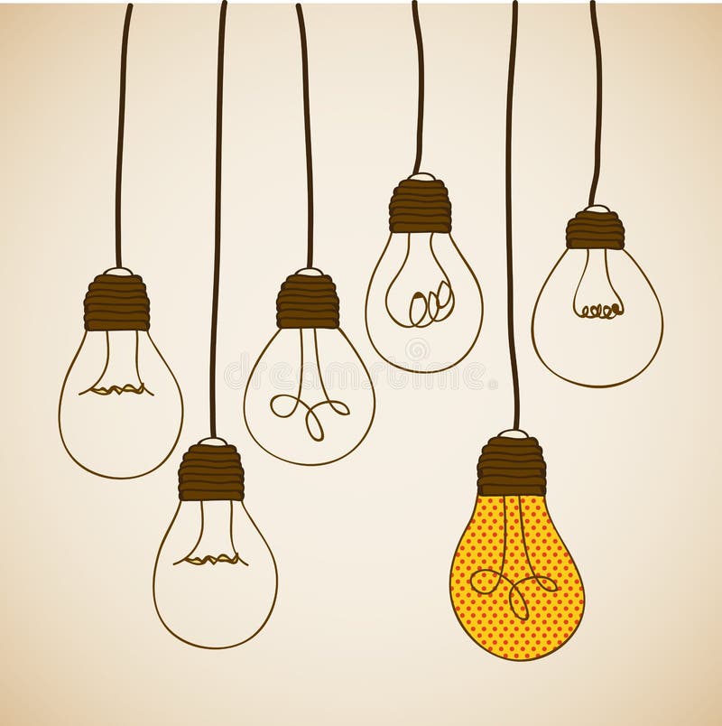 Creative Light Bulb Idea Concept Stock Vector - Illustration of ...