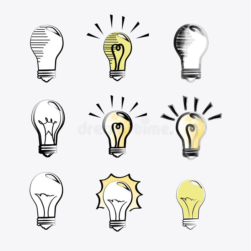 Edison Bulbs Line Art Stock Illustrations – 42 Edison Bulbs Line Art ...