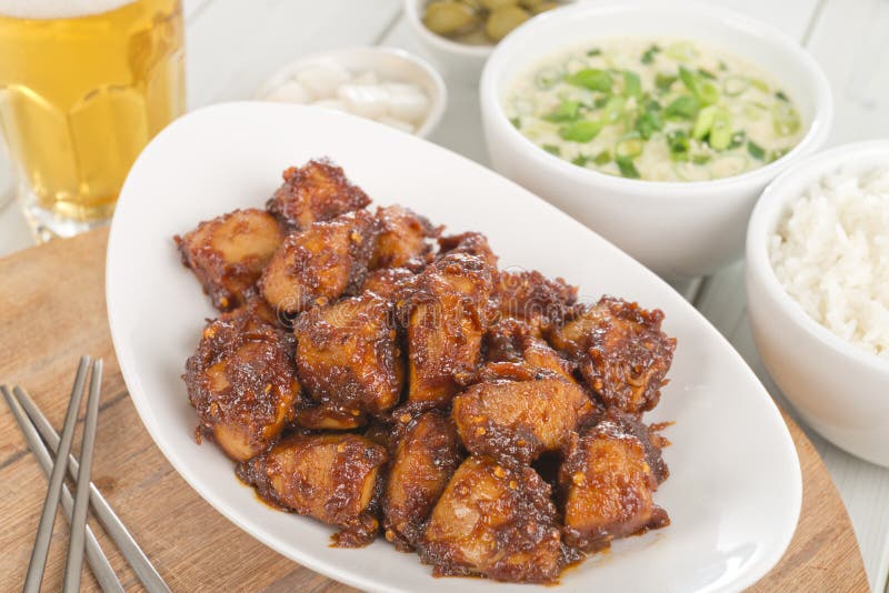 Buldak / Fire Chicken stock image. Image of korean, fried - 27692577