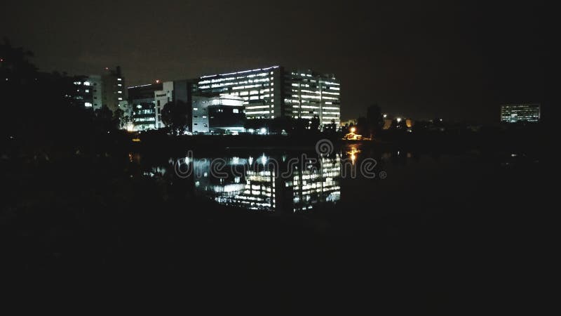 Reflection of Light Building Stock Image - Image of bulding, building ...