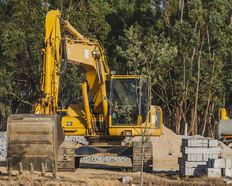 Materials in a Construction Site Stock Photo - Image of displayed ...