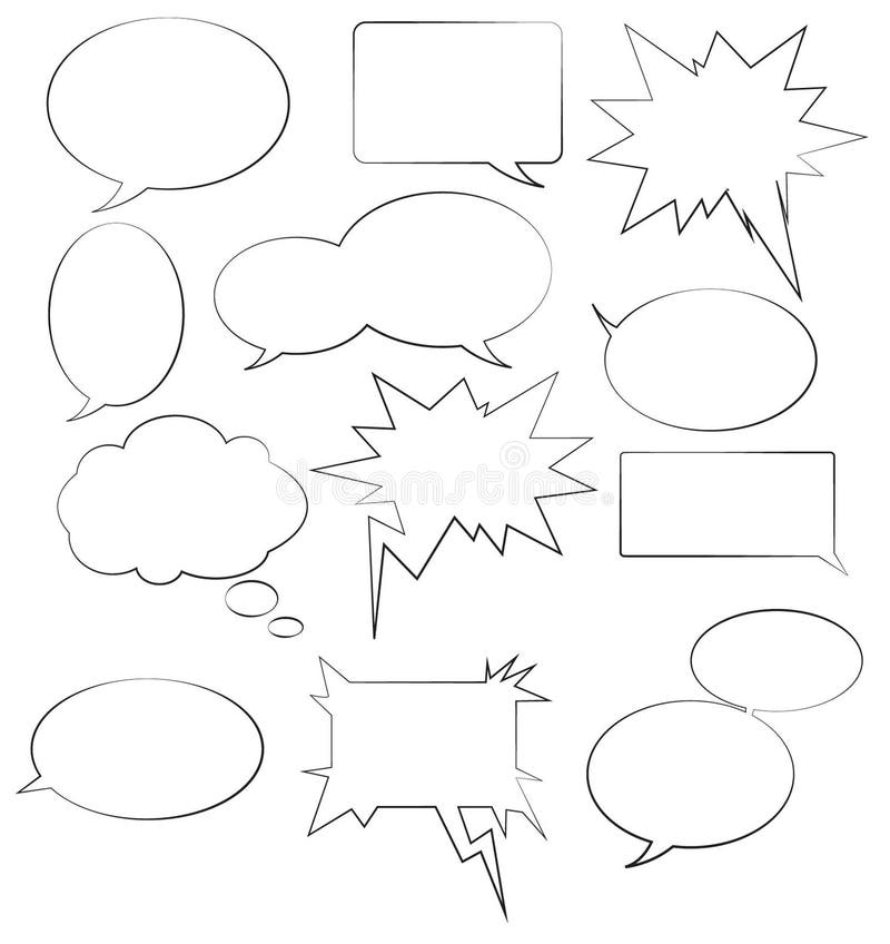 Bule de vorbire stock illustration. Ilustrare din obiecte - 39164387