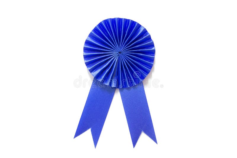Bule label with ribbons. stock photo. Image of control - 28145302