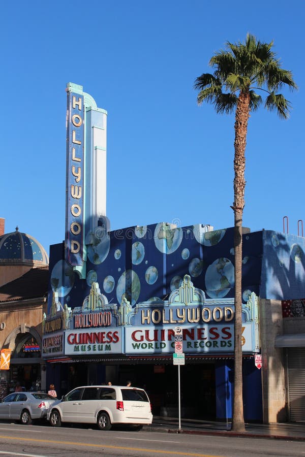 Bulevar de Hollywood imagem de stock editorial. Imagem de bulevar ...