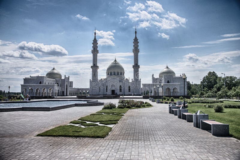 Bulgar White Mosque stock image. Image of mosque, tatar - 65363515