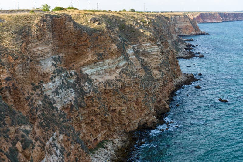 Bulgaria Cabo Kaliakra, El Mar Negro Imagen de archivo - Imagen de ...