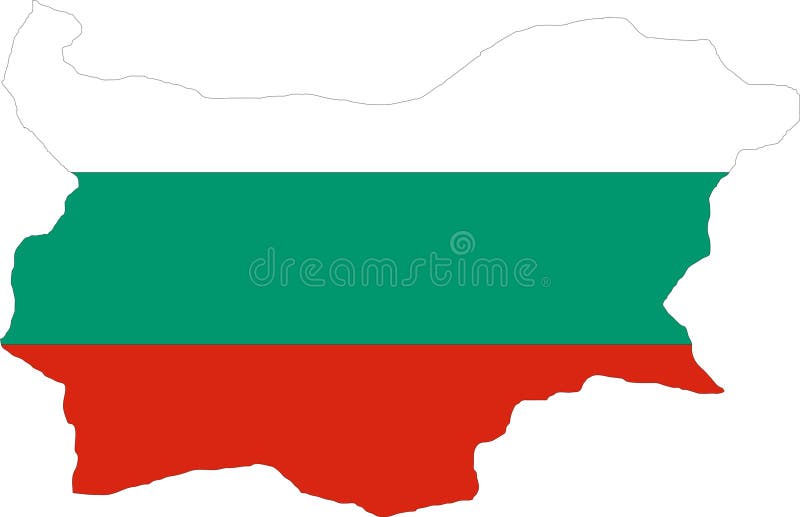 Bulgaria Flag in Map, Bulgaria Map with Flag, Map of Bulgaria, Map with ...