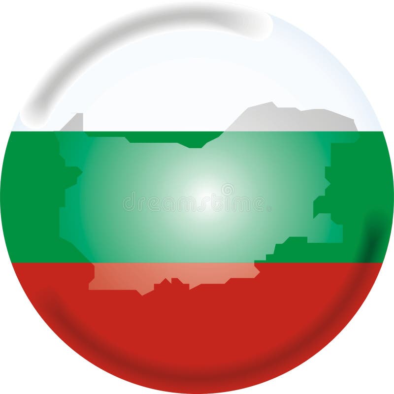 Map of Bulgaria and Bulgarian Flag Stock Vector - Illustration of flag ...