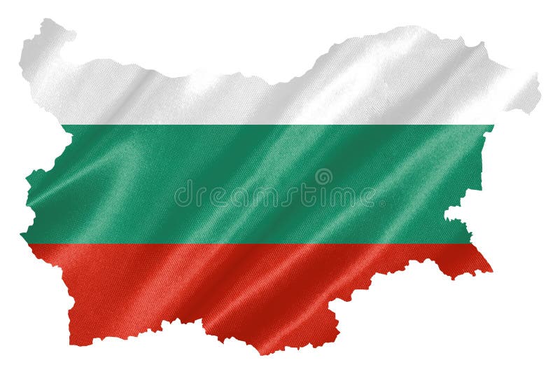 Bulgaria Map with Flag stock image. Image of bulgarian - 137020417