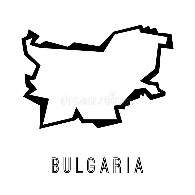Bulgaria simple map vector stock illustration. Illustration of border ...