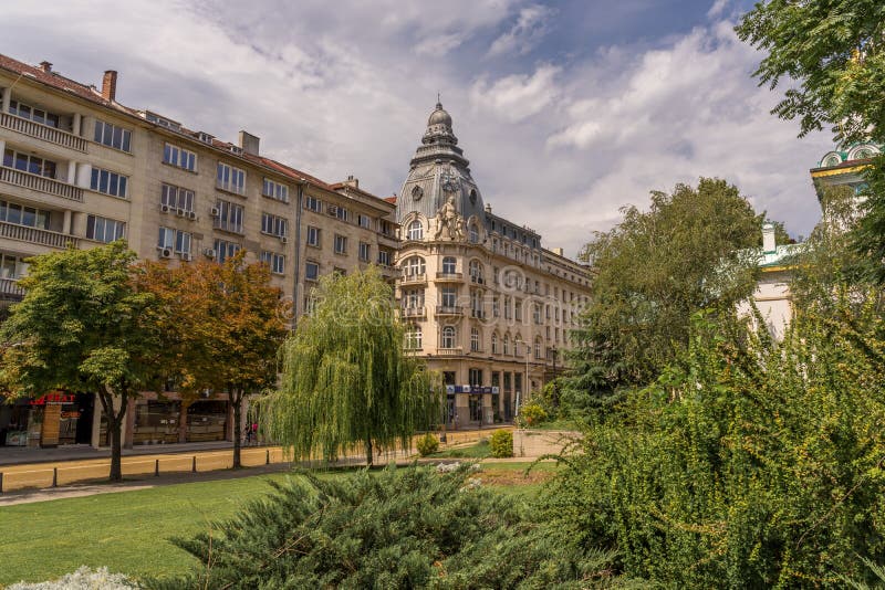 Bulgaria, Sofia, 8.August 2020: Old Building with Beautiful ...