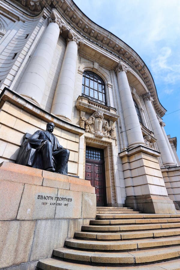 Bulgaria - Sofia University Stock Image - Image of european, exterior ...