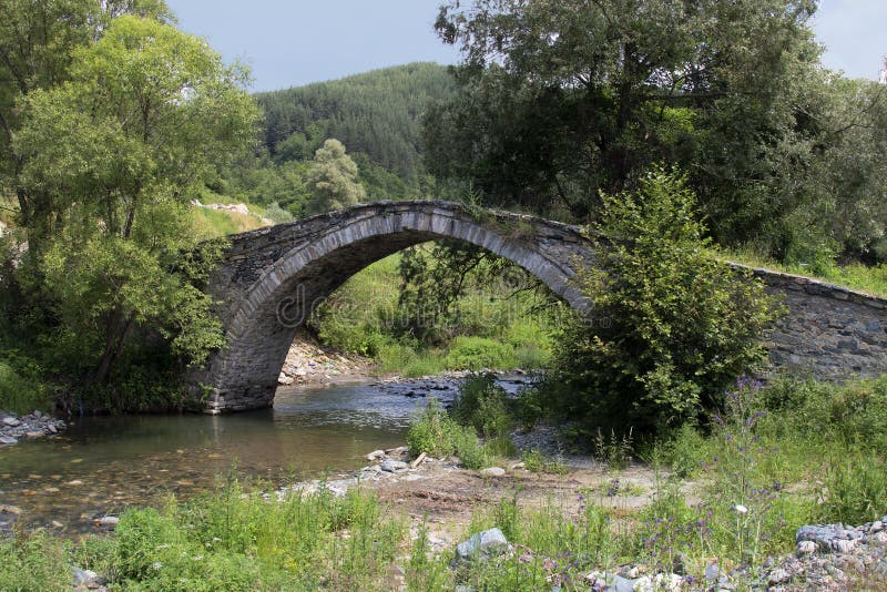Bulgaria, Stone Bridge stock photo. Image of landscape - 120978204