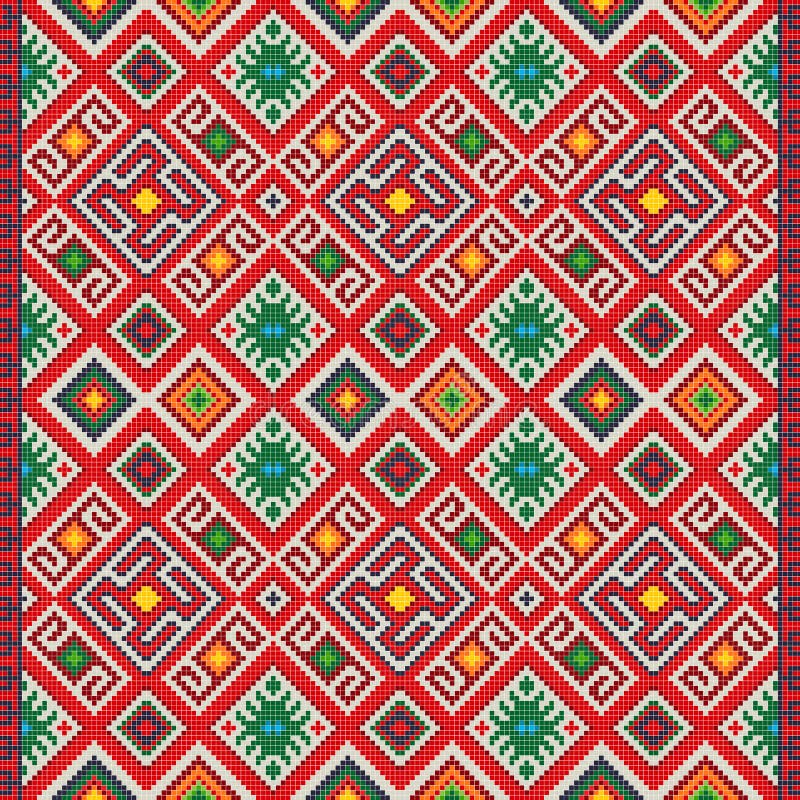 Bulgarian Embroidery Pattern 7 Stock Vector - Illustration of folk ...