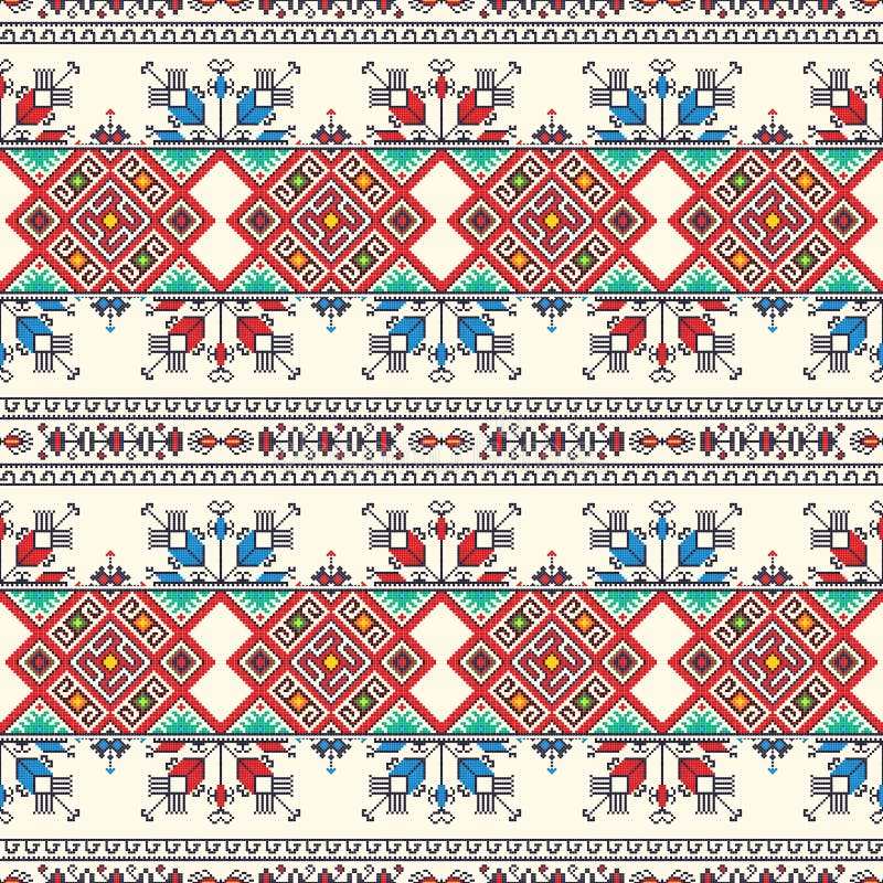 Bulgarian Embroidery Pattern 20 Stock Vector - Illustration of element ...