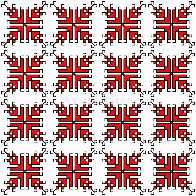 Bulgarian-folk-motif-shevitsa-pattern-028-1 Stock Illustration ...