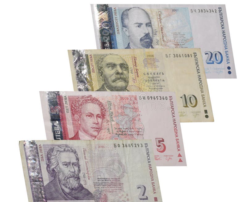 Bulgarian lev banknotes stock photo. Image of albania - 265852962