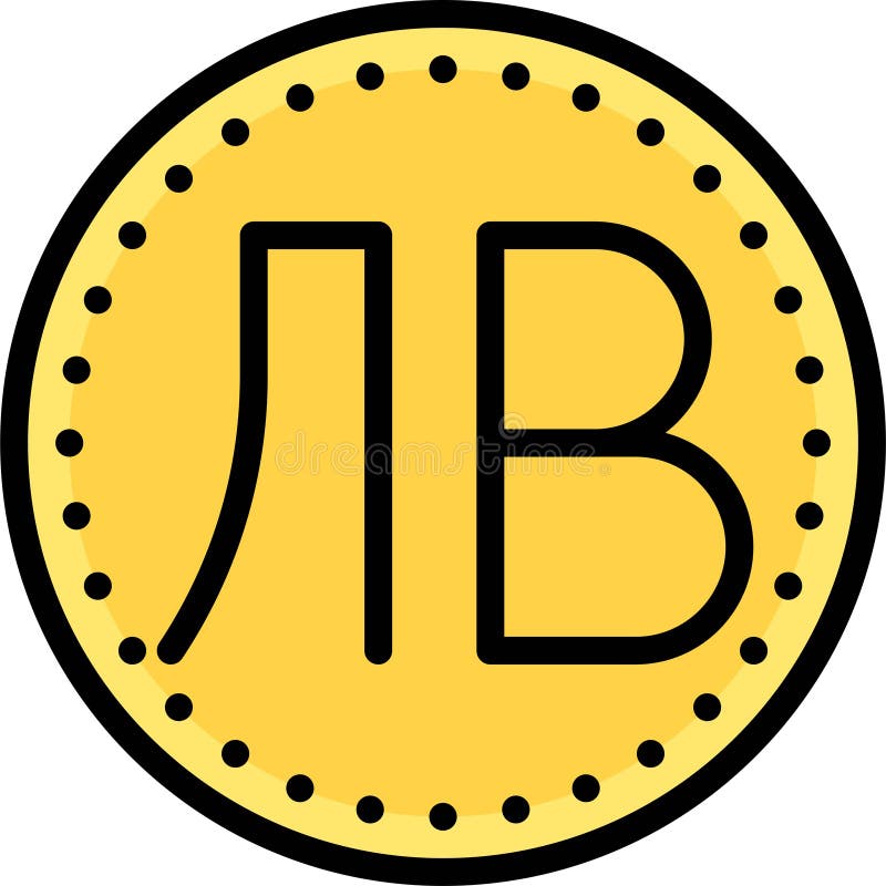 Bulgarian Lev Coin Icon, Currency of Bulgaria Stock Vector ...