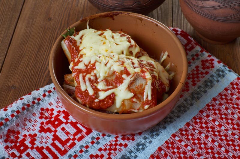 Bulgarian Sarmi guveche stock photo. Image of meat, vegetable - 202894392