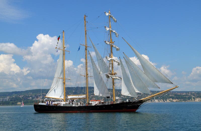 Bulgarian Tall Ship Kaliakra Editorial Photography - Image of seaside ...