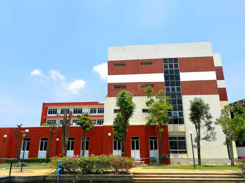 Buliding Against Blue Sky in the Background Stock Image - Image of ...