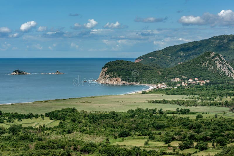 Buljarica Bay in Budva, Montenegro Stock Image - Image of eastern, gora ...