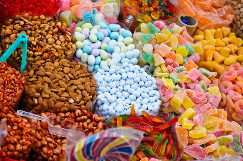 Bulk Candy stock image. Image of peanuts, sweet, jordan - 10409507
