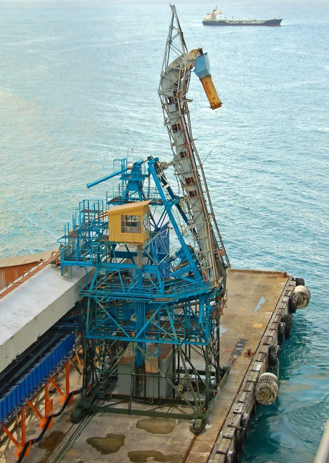 Bulk Cargo Loading Equipment Stock Image - Image of seahorse, equipment ...