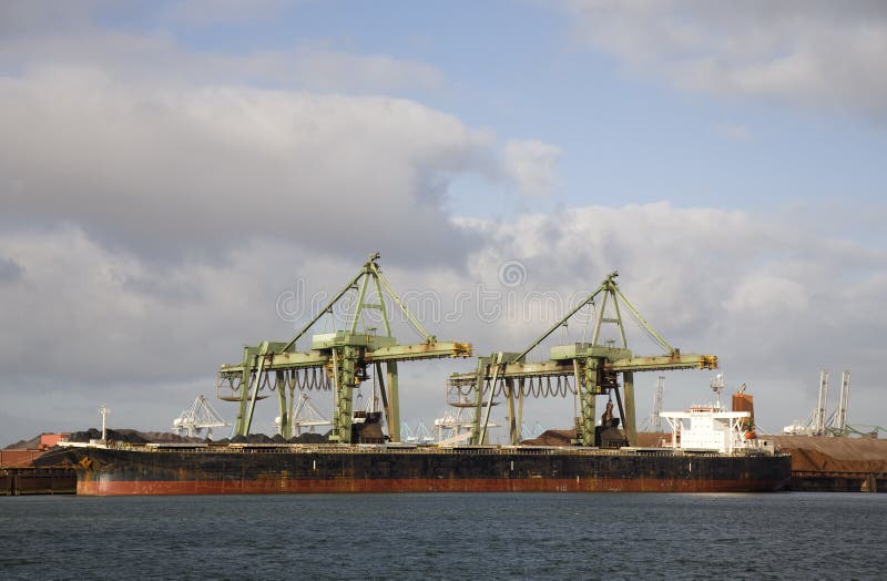 Bulk carrier stock photo. Image of ocean, industrial, marine - 8466326