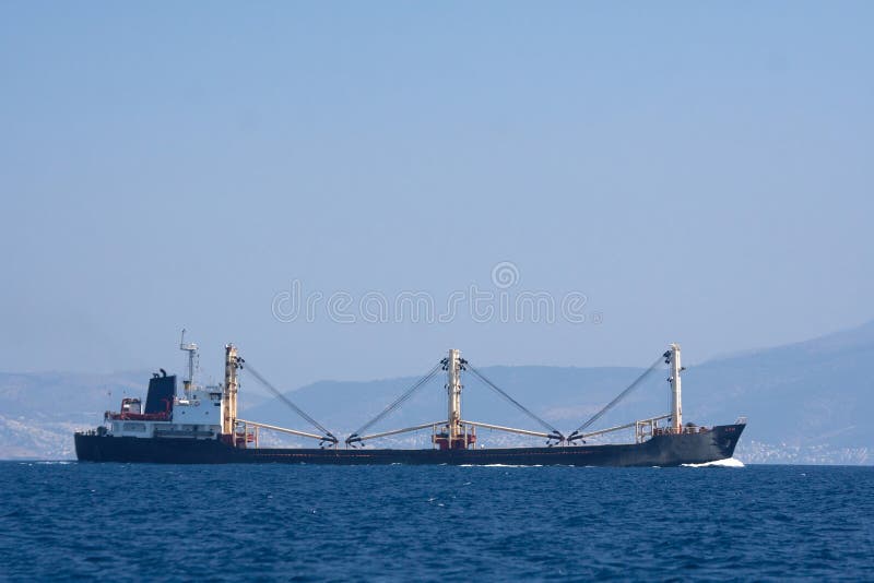Bulk-carrier ship stock photo. Image of export, seascape - 14484170